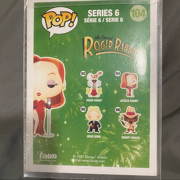 Funko | Other | Disney Jessica Rabbit Funko Pop | Poshmark
